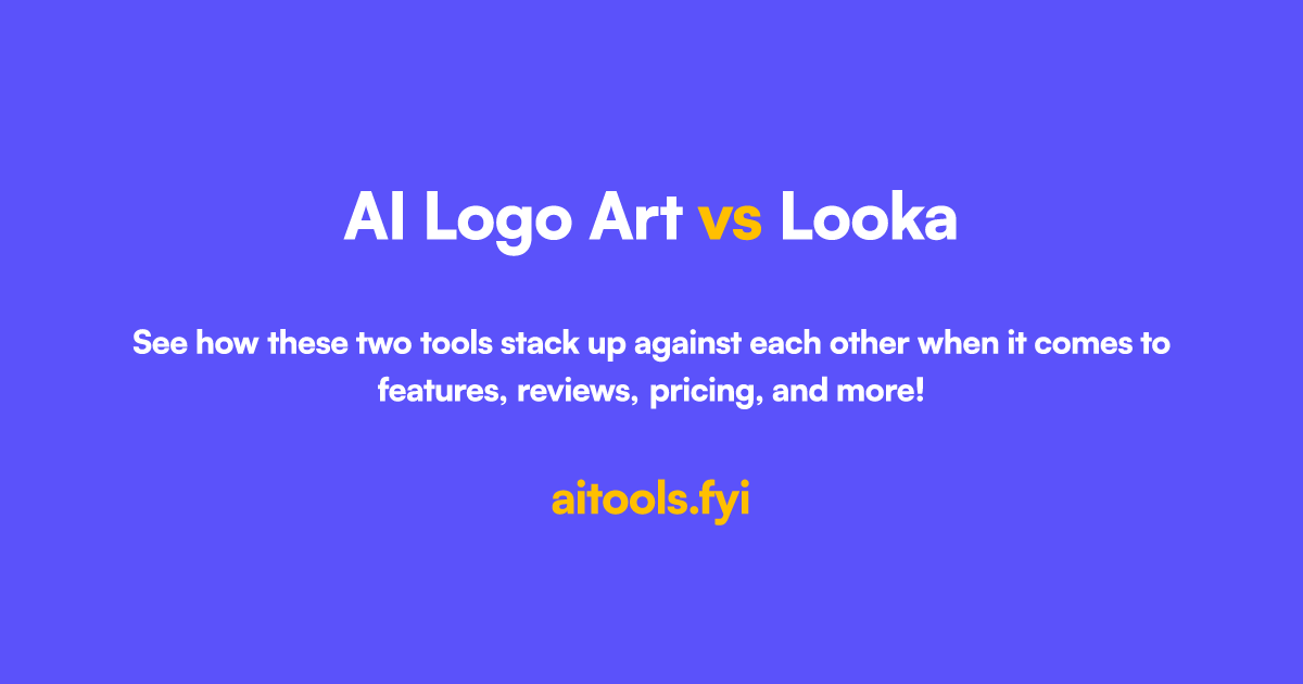 AI Logo Art vs Looka Comparison of AI tools