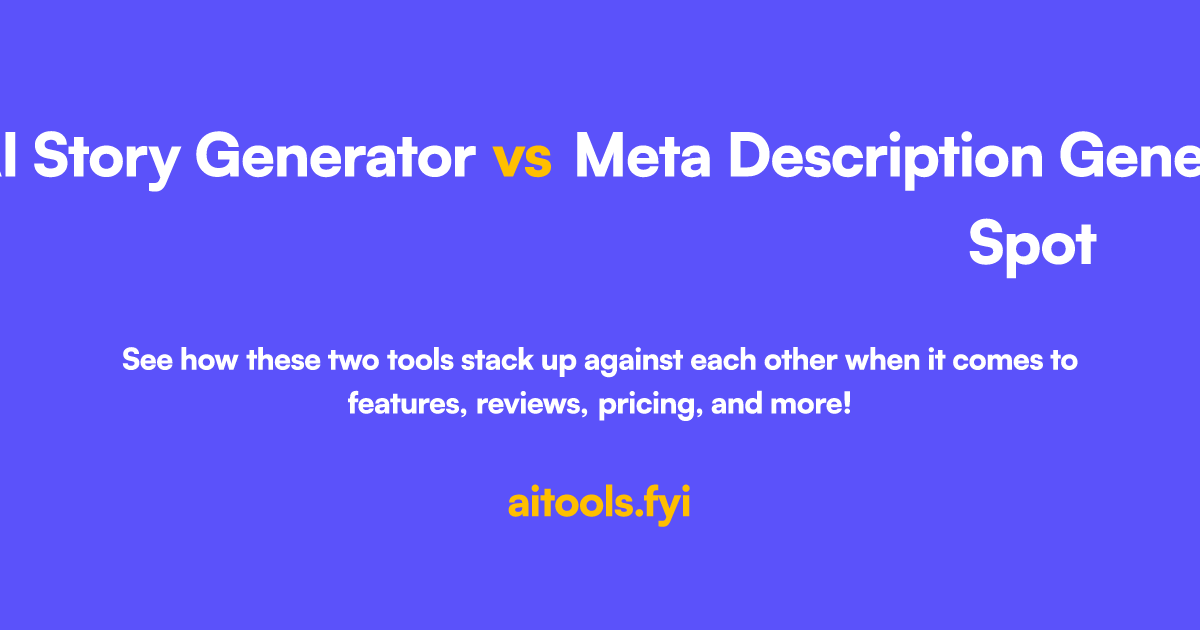 Best Free AI Story Generator vs Meta Description Generator | HubSpot ...