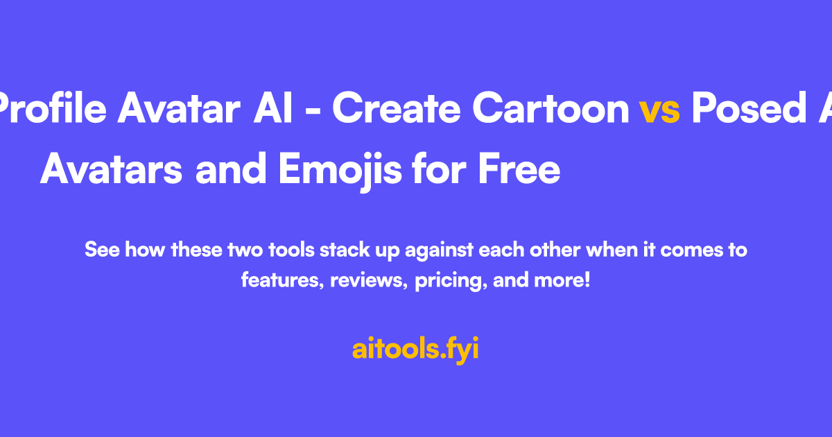 Profile Avatar AI - Create Cartoon Avatars and Emojis for Free vs Posed ...