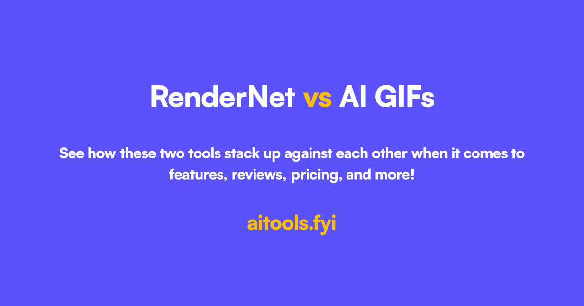 RenderNet vs AI GIFs Comparison of AI tools