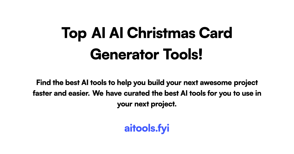 15 Best AI Christmas Card Generator tools in 2025