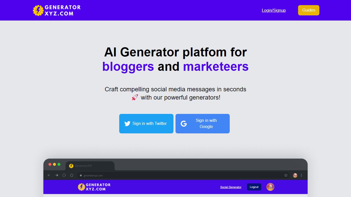 GeneratorXYZ Pricing, Reviews, Alternatives - aitools.fyi