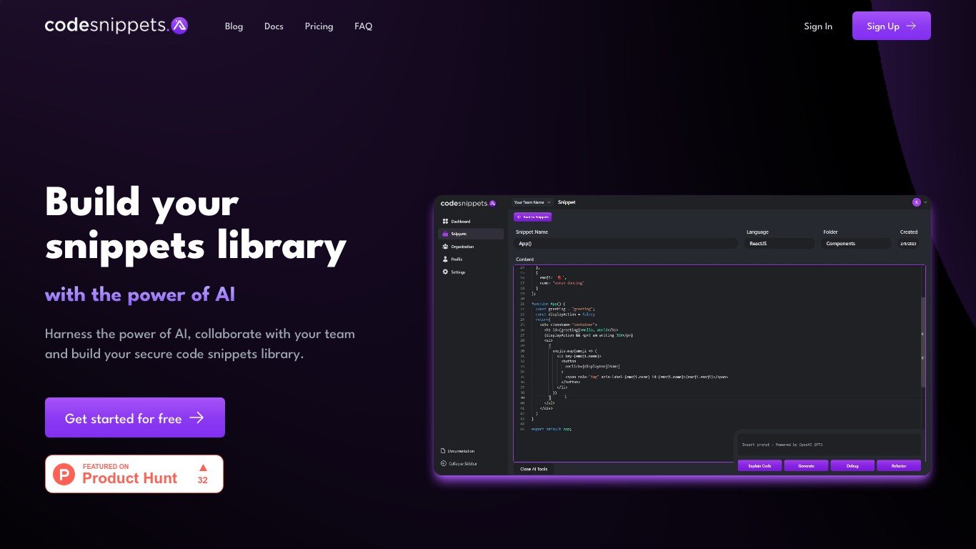 Code Snippets AI Pricing, Reviews, Alternatives - aitools.fyi Code Snippets AI Pricing, Reviews, Alternatives - aitools.fyi