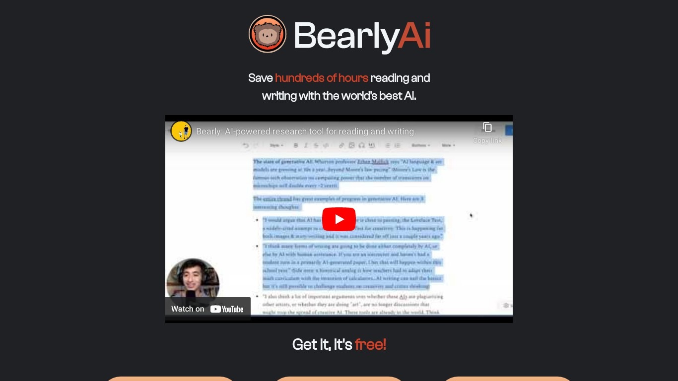 Bearly AI Pricing, Reviews, Alternatives - aitools.fyi